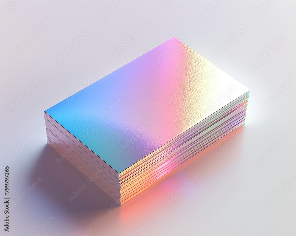 Bold and impactful business card mockup, A stack of cards with a ...