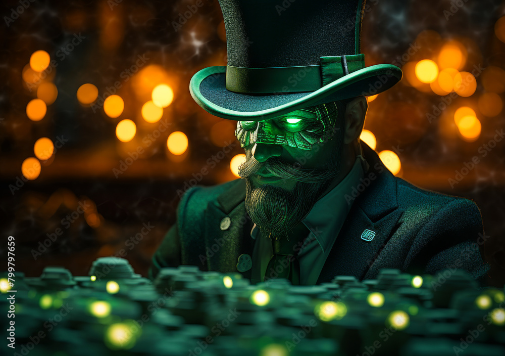 Diverse Millennials in Green Party Attire Celebrating St. Patrick's Day ...