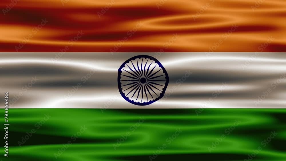India waving flag. India flag waving. waving animation. Sign of India ...