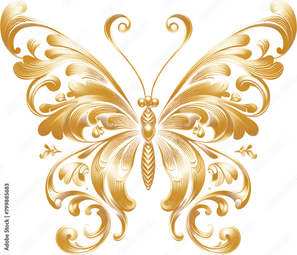 gold butterfly luxury clipart, golden butterfly line art png ...