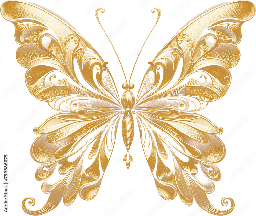 gold butterfly luxury clipart, golden butterfly line art png ...
