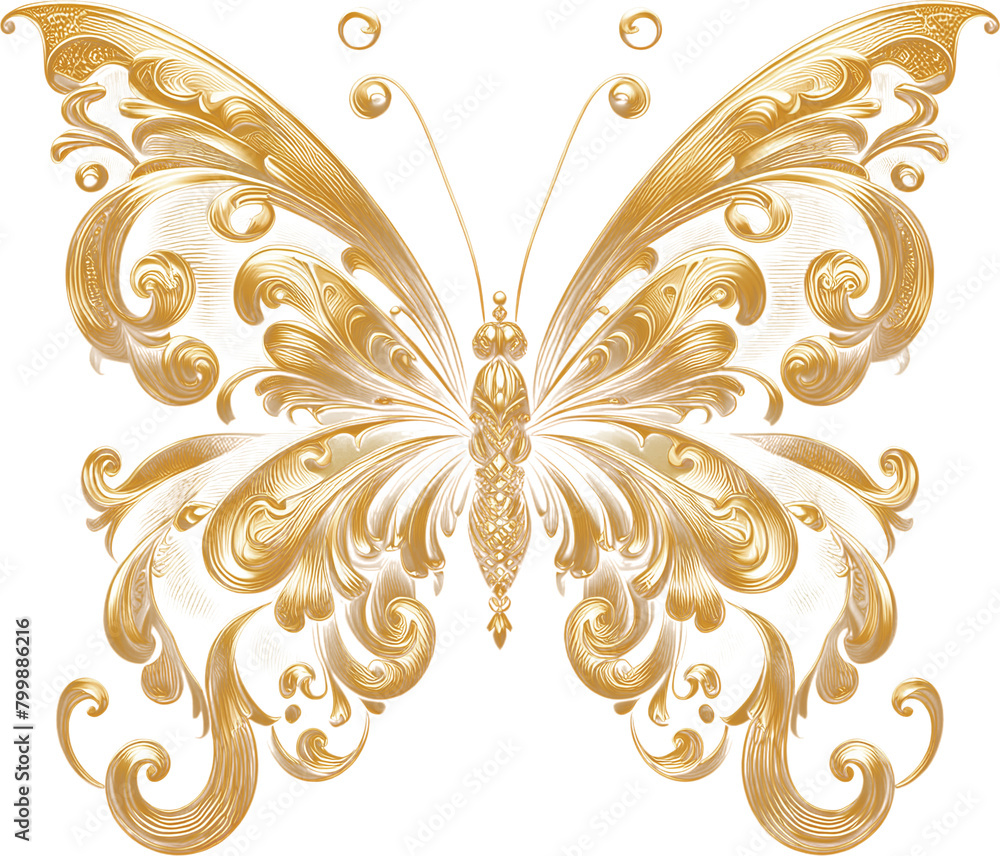 gold butterfly luxury clipart, golden butterfly line art png ...