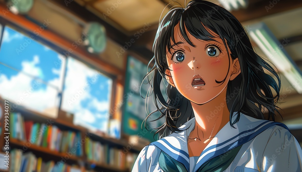 Anime School Life Illustrations capturing the lively and funfilled ...