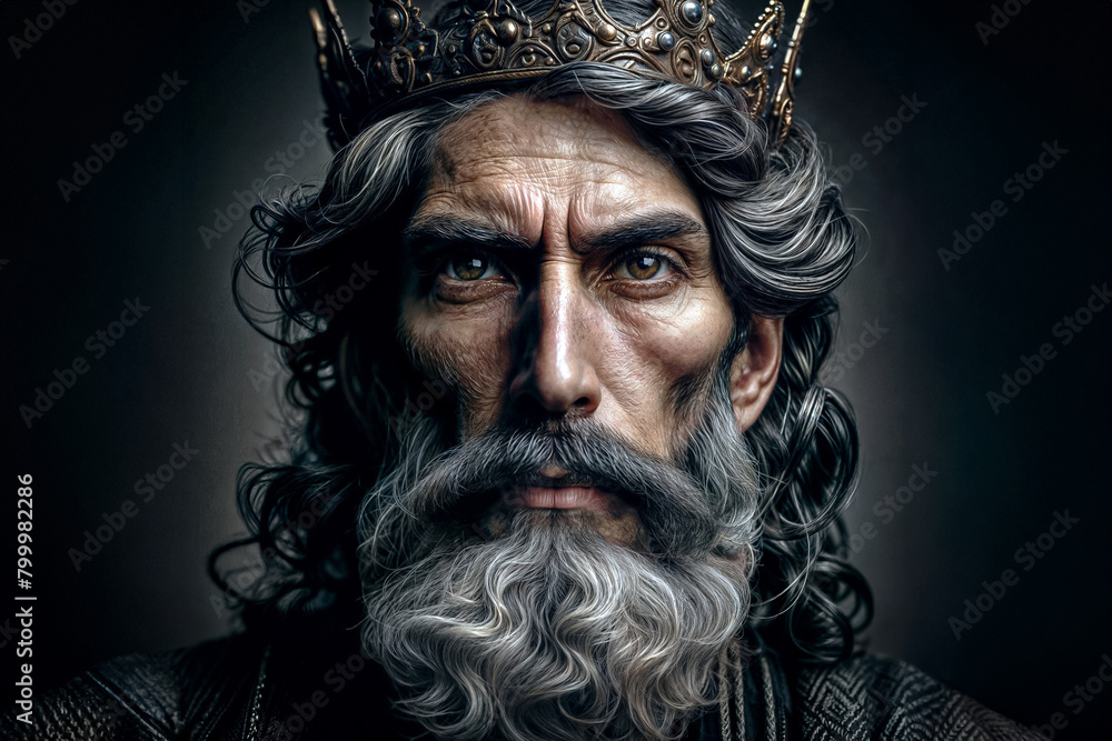 King Saul: Portrait of a Biblical Figure from The Old Testament Tanakh ...