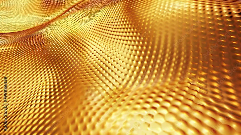 gold abstract background, metal sheet spot pattern and fold wrinkle ...