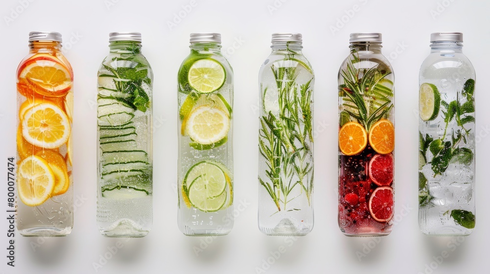 Top-down perspective of various water types, clearly distinguishing ...