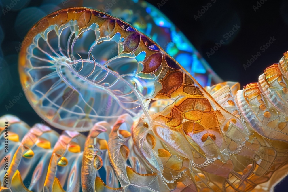 Microscopic Insight into Butterfly Proboscis Structure Stock ...