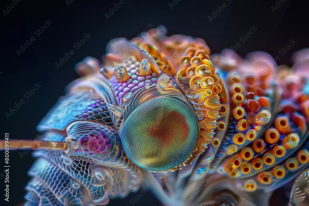 Microscopic Insight into Butterfly Proboscis Structure Stock ...