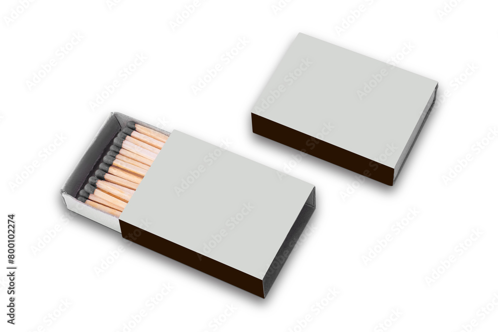 Blank empty open and closed matchbook mockup template isolated on white ... Blank empty open and closed matchbook mockup template isolated on white ...