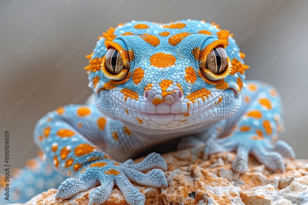 Tokay Gecko: Gripping onto a textured surface with its unique toe pads ...