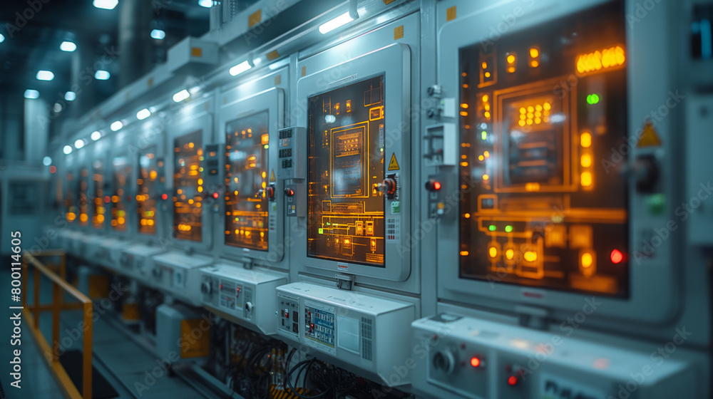 Electrical cabinet with electrical panels and energy measurement ...