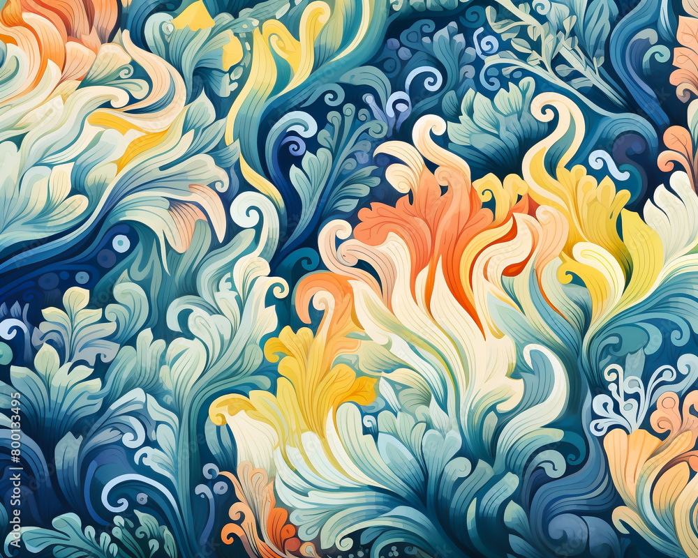 Be swept away by an underwater current of design where corals and fish ...