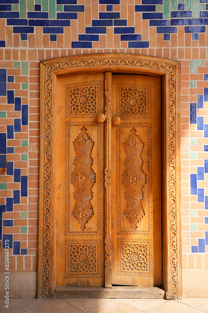 Hazrat Khizr Mosque next to the Mausoleum of Islam Karimov in Samarkand ...
