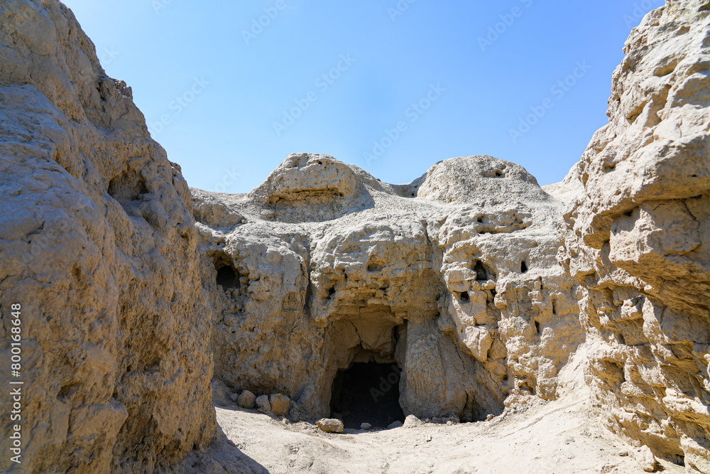 Ruins of the ancient Sogdian capital of Varakhsha, founded in the 1st ...
