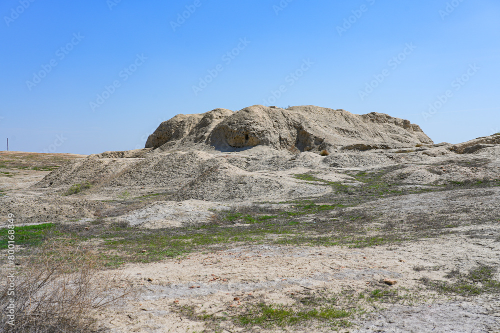 Ruins of the ancient Sogdian capital of Varakhsha, founded in the 1st ...