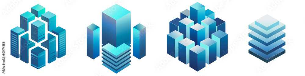 Structure clipart collection, symbol, logos, icons isolated on ...