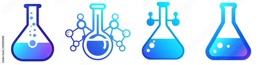 Chemical clipart collection, symbol, logos, icons isolated on ...