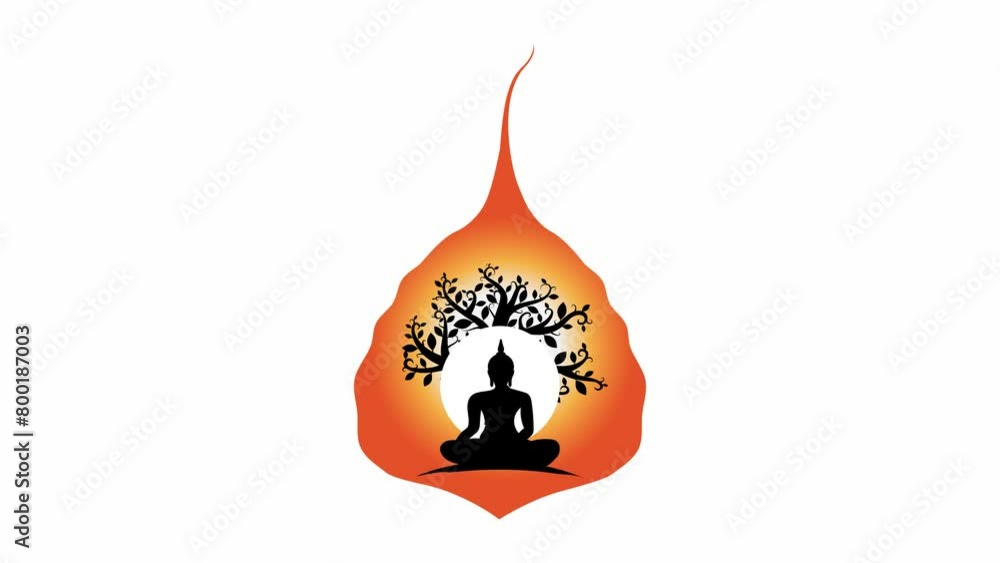 Lord Buddha Animation, Happy Vesak Day Animated Post Stock Video ...