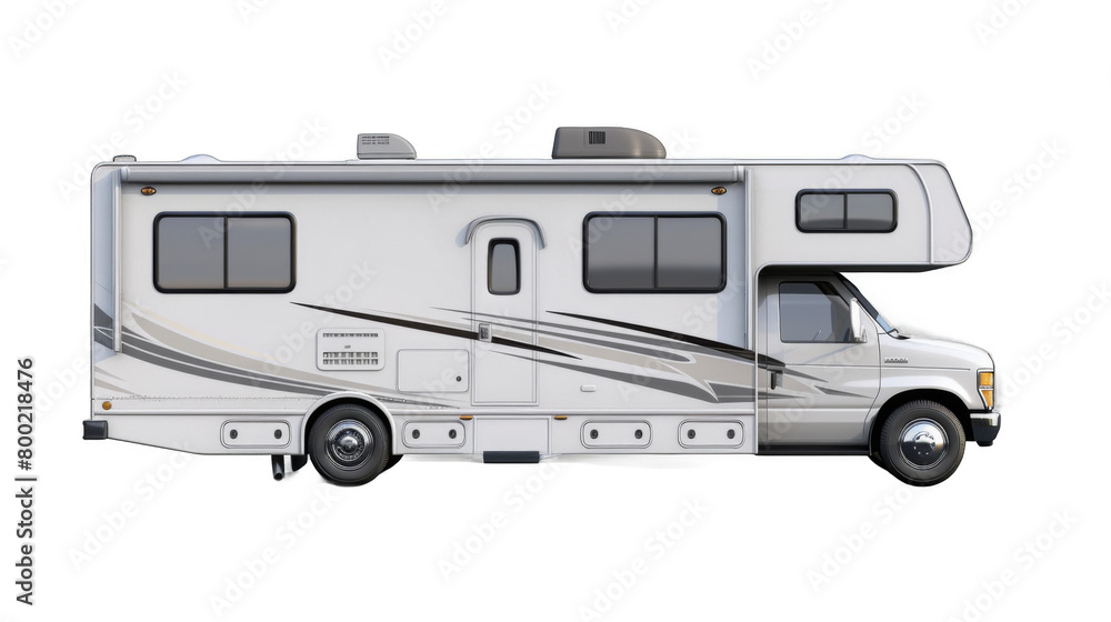 Class C RV isolated on transparent background Stock Illustration ...