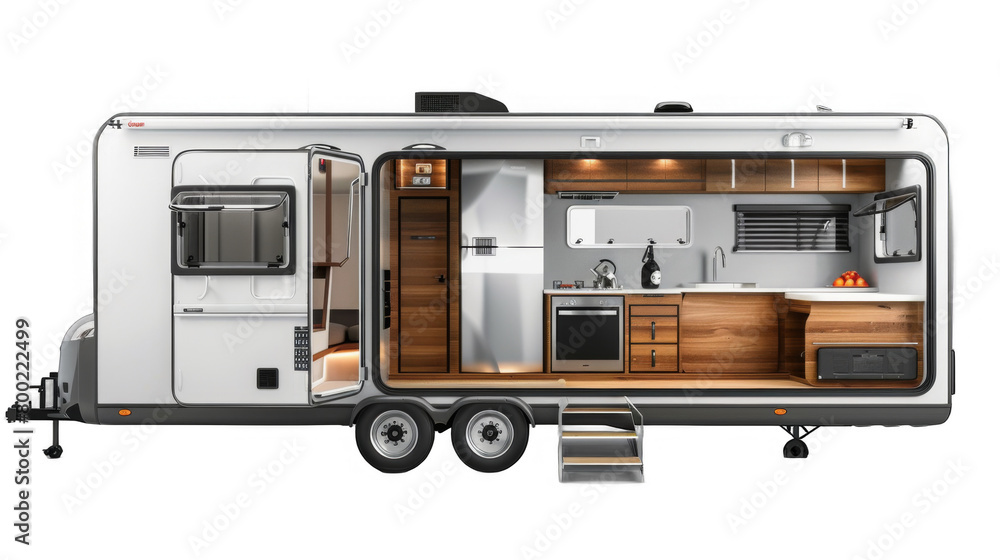 RV trailer interior isolated on transparent background Stock ...