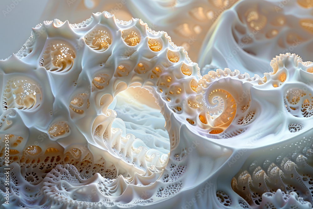 Exploring The Depths Transforming Standard Deviation Curves Into Intricate 3d Fractals Stock