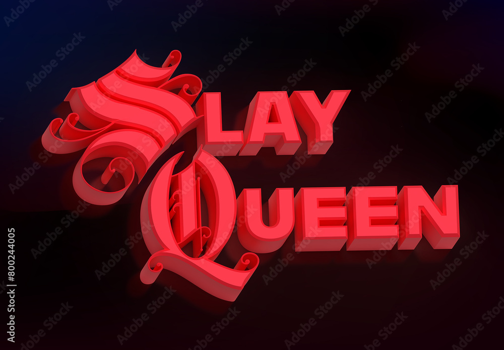 Red Gothic Text Effect Stock Template | Adobe Stock