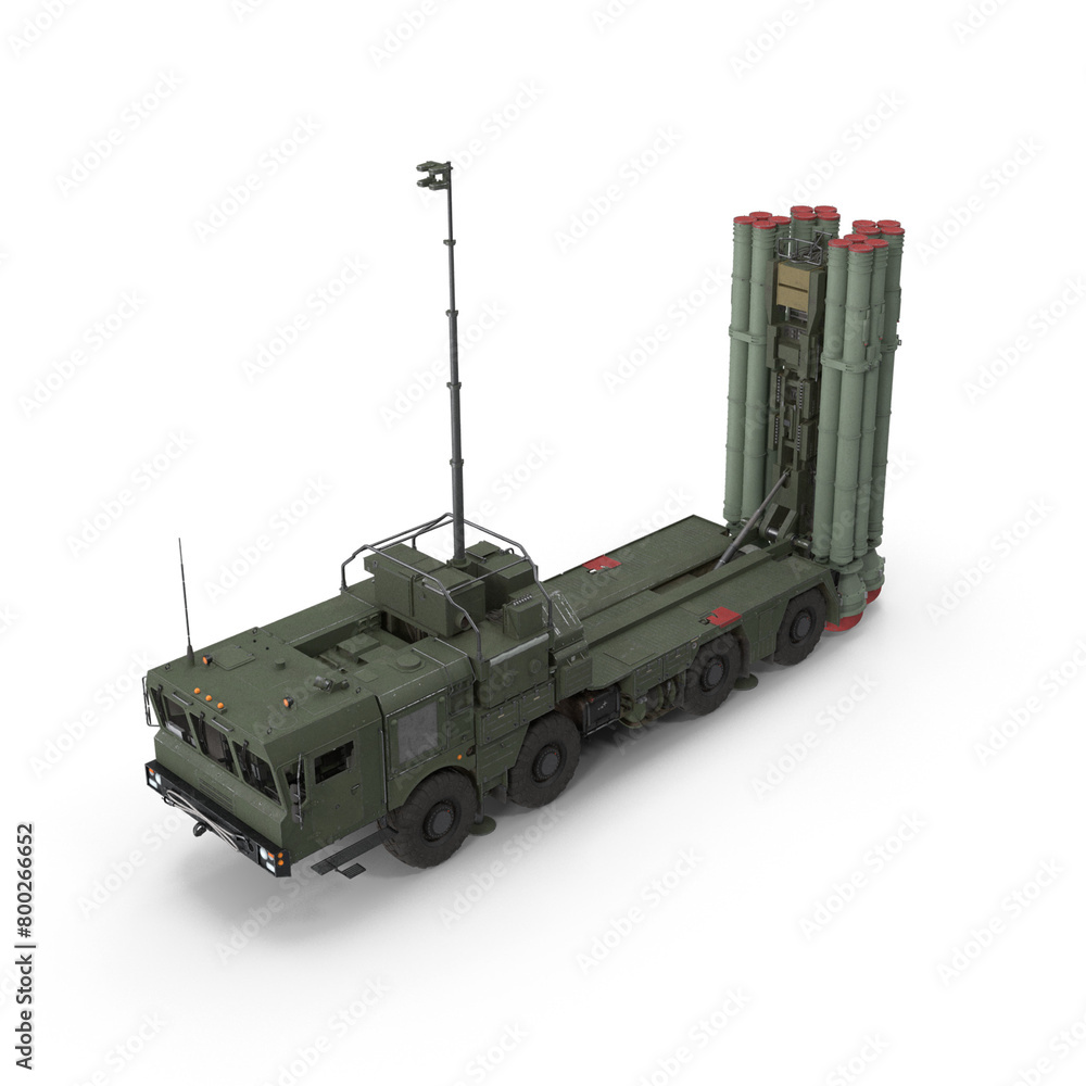Realistic 3D Isometric S300, S400 missile system. Long range surface to ...