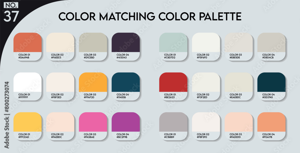 Color matching color palette - 37, Fashion Trend Color guide palette ...