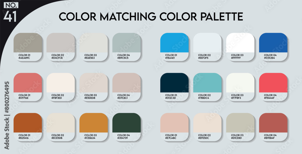 Color matching color palette - 41, Fashion Trend Color guide palette ...