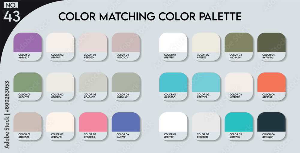 Color matching color palette - 43, Fashion Trend Color guide palette ...
