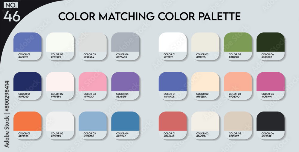 Color matching color palette - 46, Fashion Trend Color guide palette ...