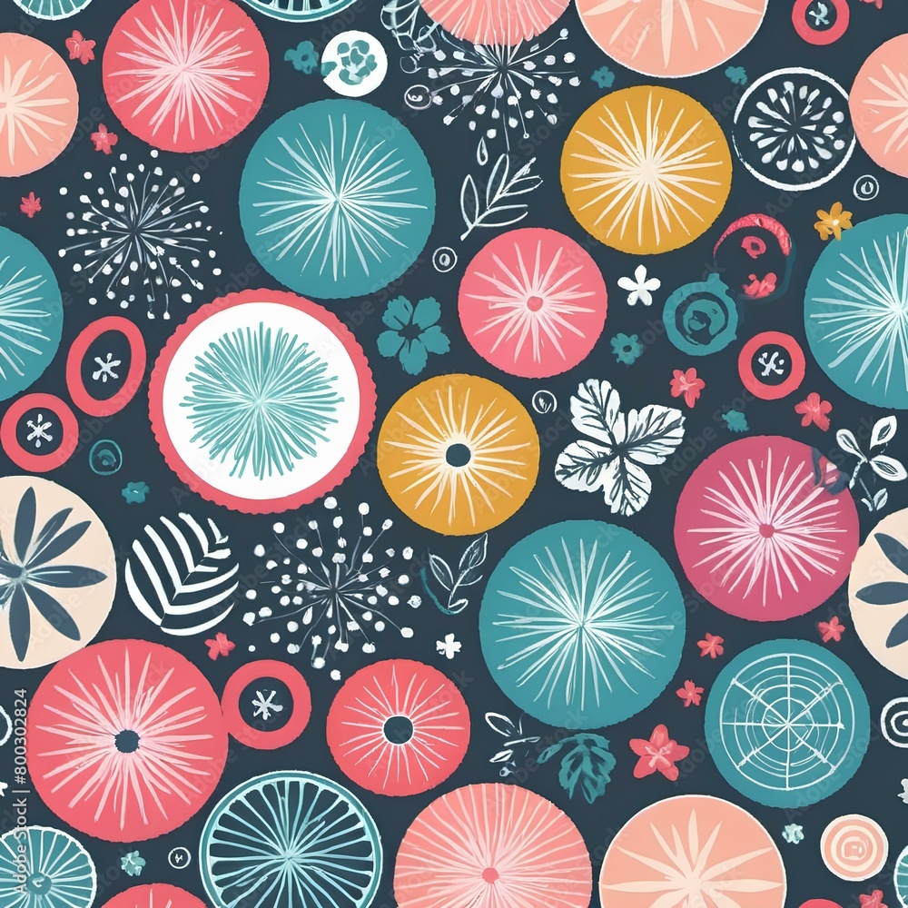 seamless pattern with flowers, seamless pattern, Seamless Painting with ...