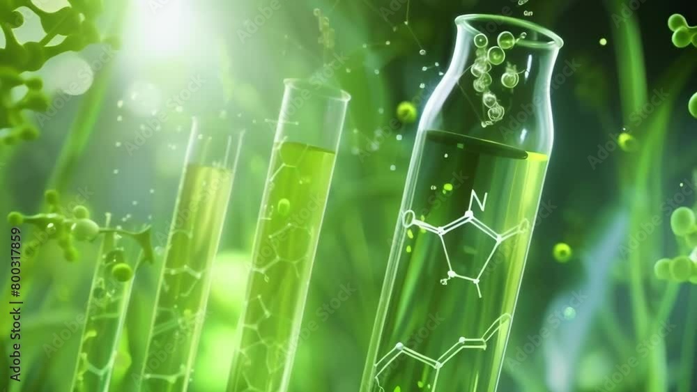 A diagram showing the stepbystep process of converting algae into ...