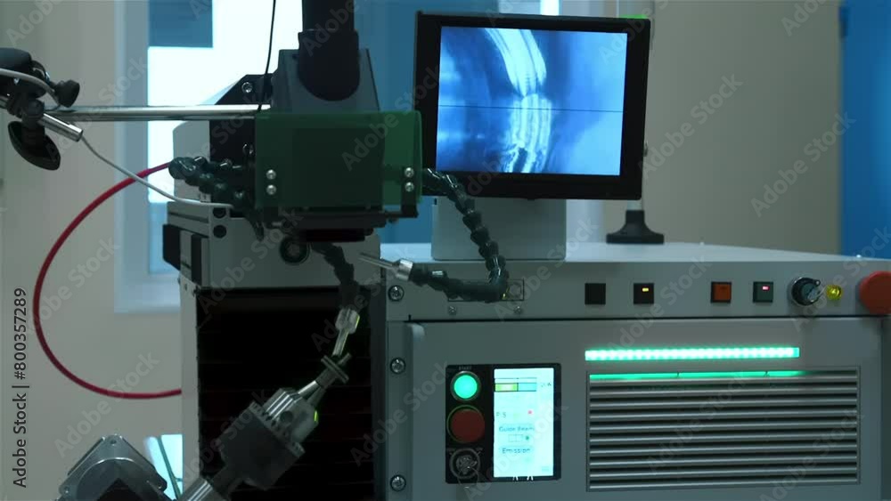Control Panel Of Modern Fiber Laser Machine For Materials Processing ...