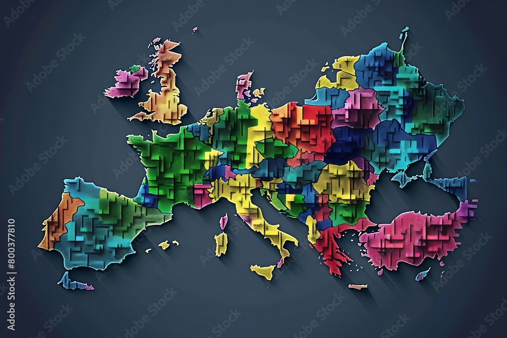 Layered editable vector illustration country map of Italy,which ...