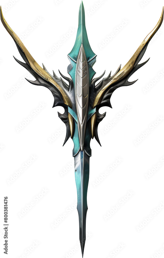 fantasy kunai blade isolated on white or transparent background ...