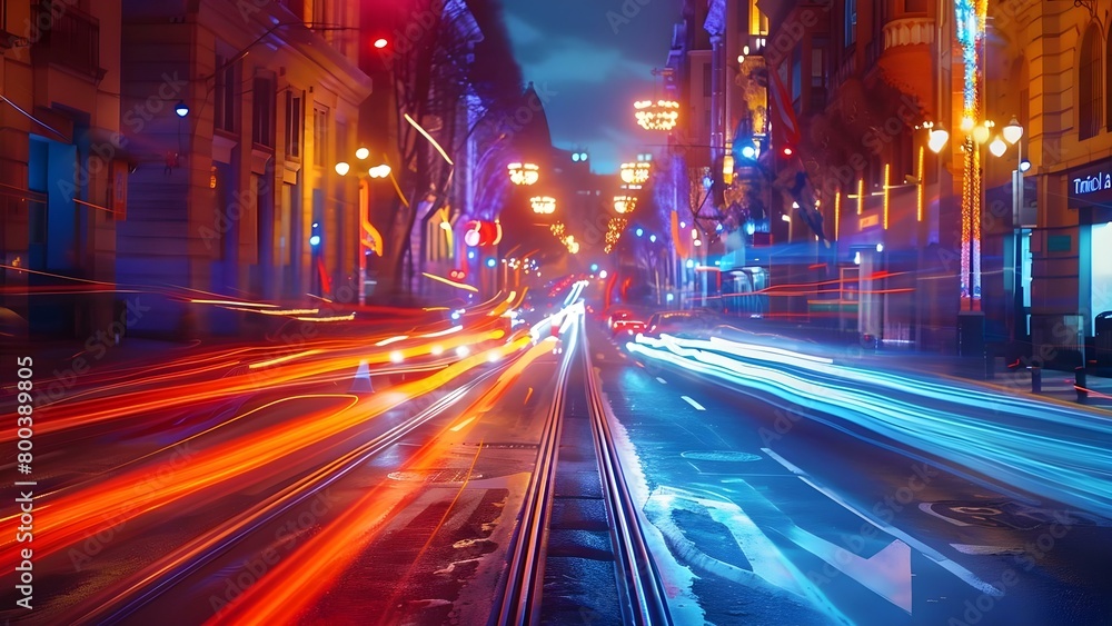 Timelapse video capturing Paseo de la Independencia street in motion ...