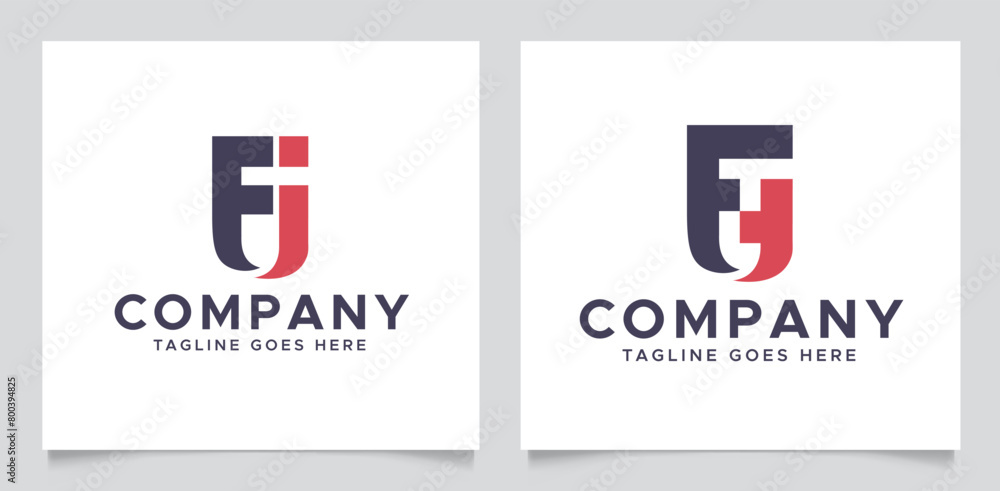 Introducing our Fj or Ft Letter Minimal Logo Design Template, this logo ...