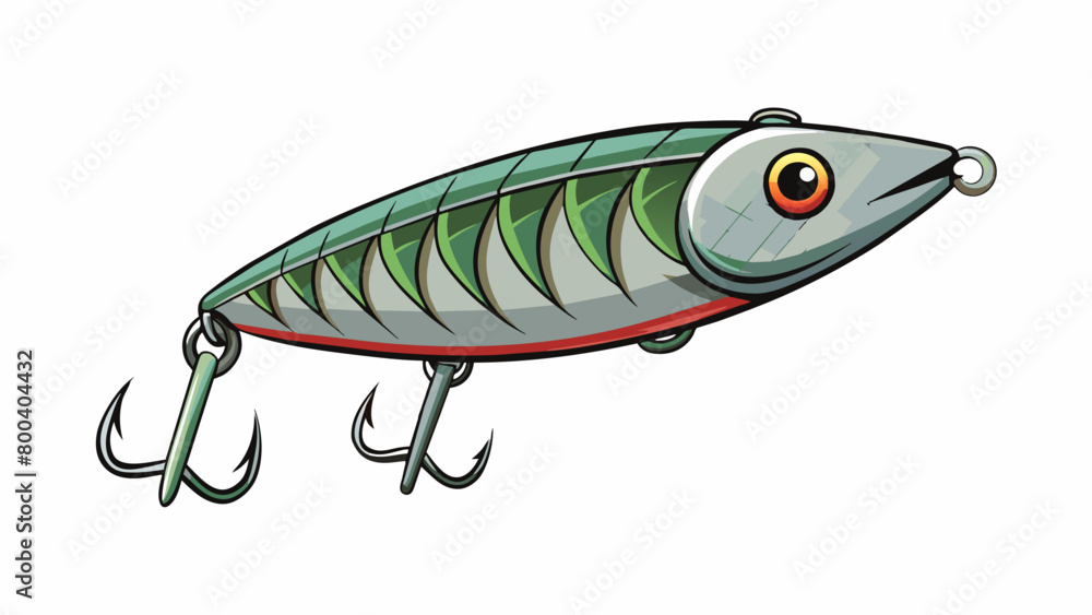 A heavy metal s lure with a concave shape and a wobbling action ...