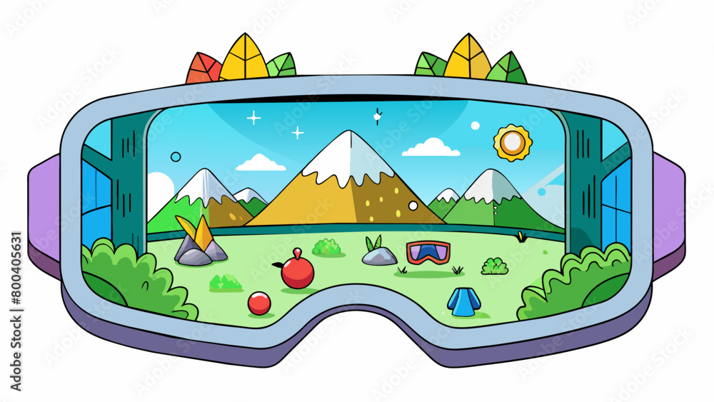 A set of AR glasses with a holographic display allowing the wearer to ...