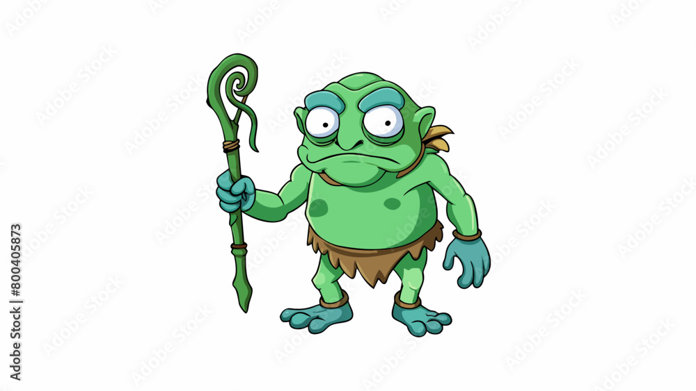 A slimy amphibious troll with slimy webbed fingers and toes. Its skin ...