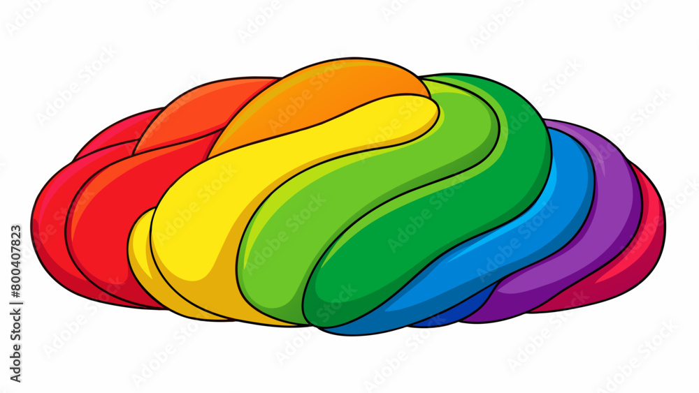 Rainbow colors Playdough comes in a variety of bright and vibrant ...
