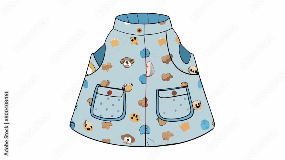 This artist smock is perfect for the little artist who loves animals ...