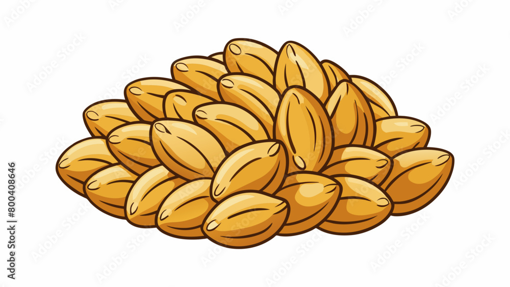 Vetor do Stock: When cooked farro transforms into plump chewy kernels ...
