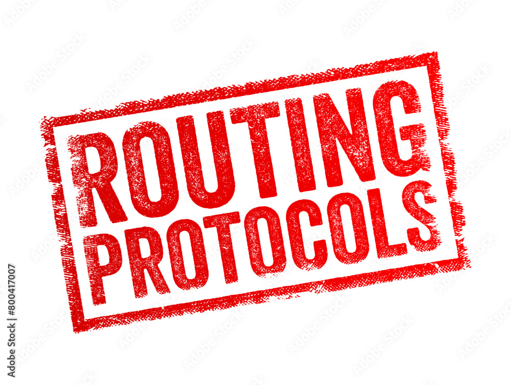 Routing Protocols are sets of rules that govern how routers communicate ...