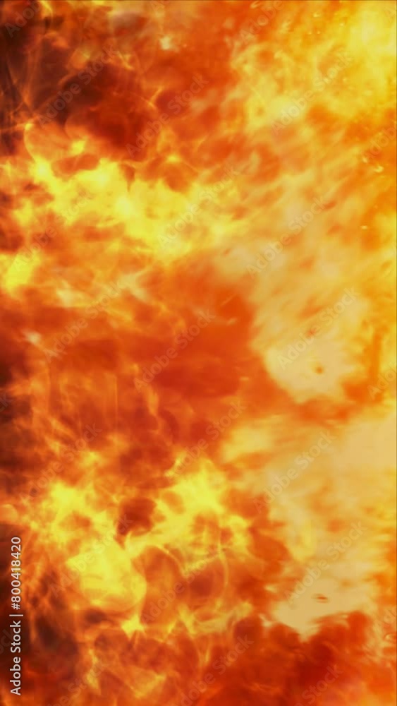 Vertical Fire Abstract Blaze Background 4K Loop features flames blazing ...