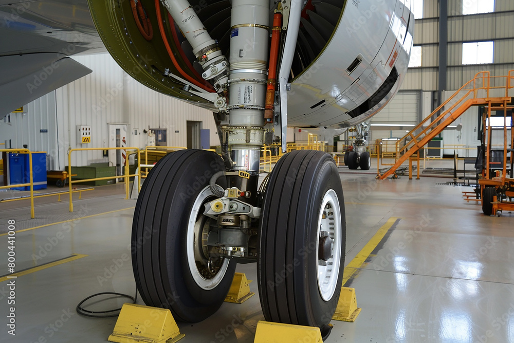 Main wheel of aeroplane gear wheel aircraft Stock Photo | Adobe Stock