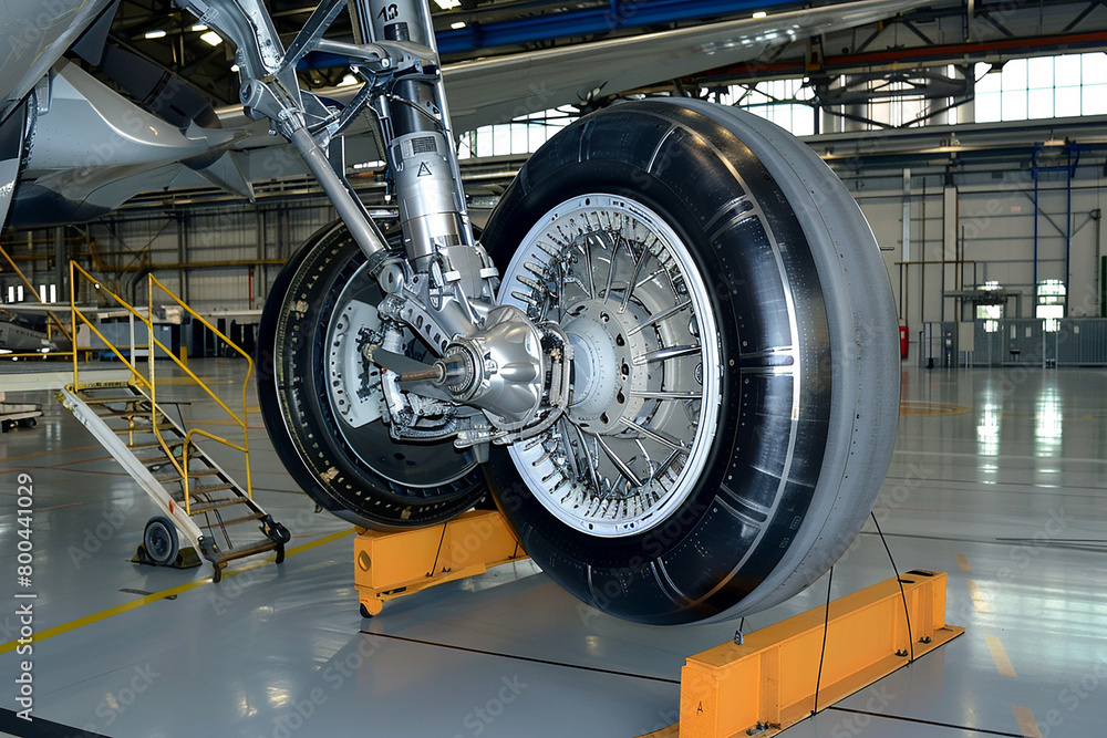 Main wheel of aeroplane gear wheel aircraft Stock Photo | Adobe Stock