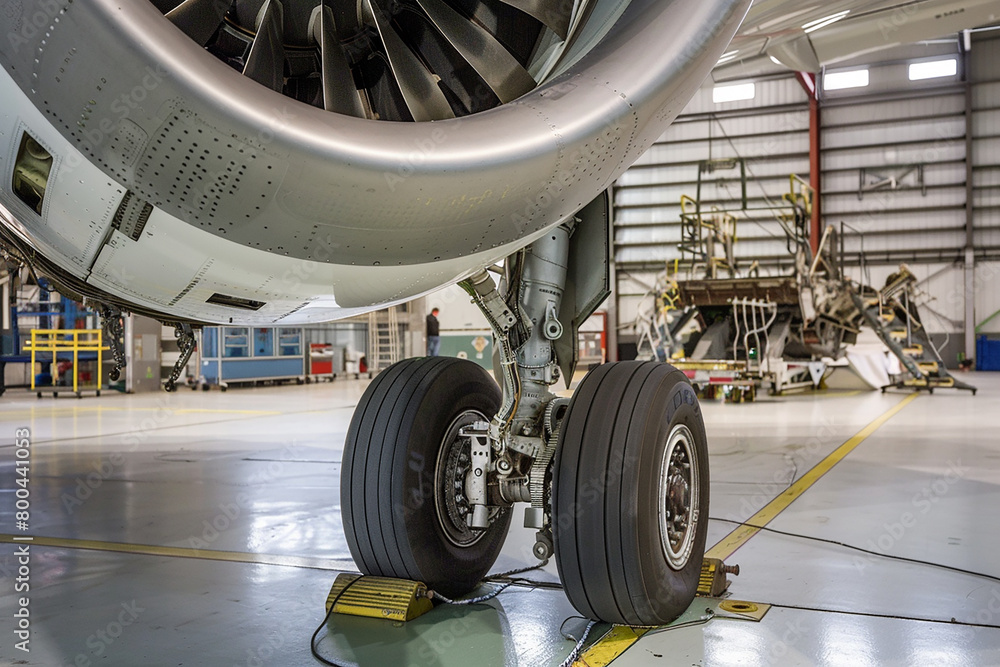 Main wheel of aeroplane gear wheel aircraft Stock Photo | Adobe Stock