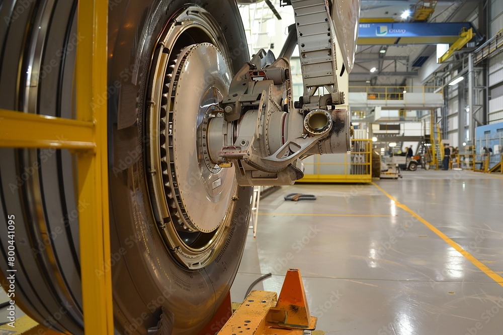 Main wheel of aeroplane gear wheel aircraft Stock Photo | Adobe Stock